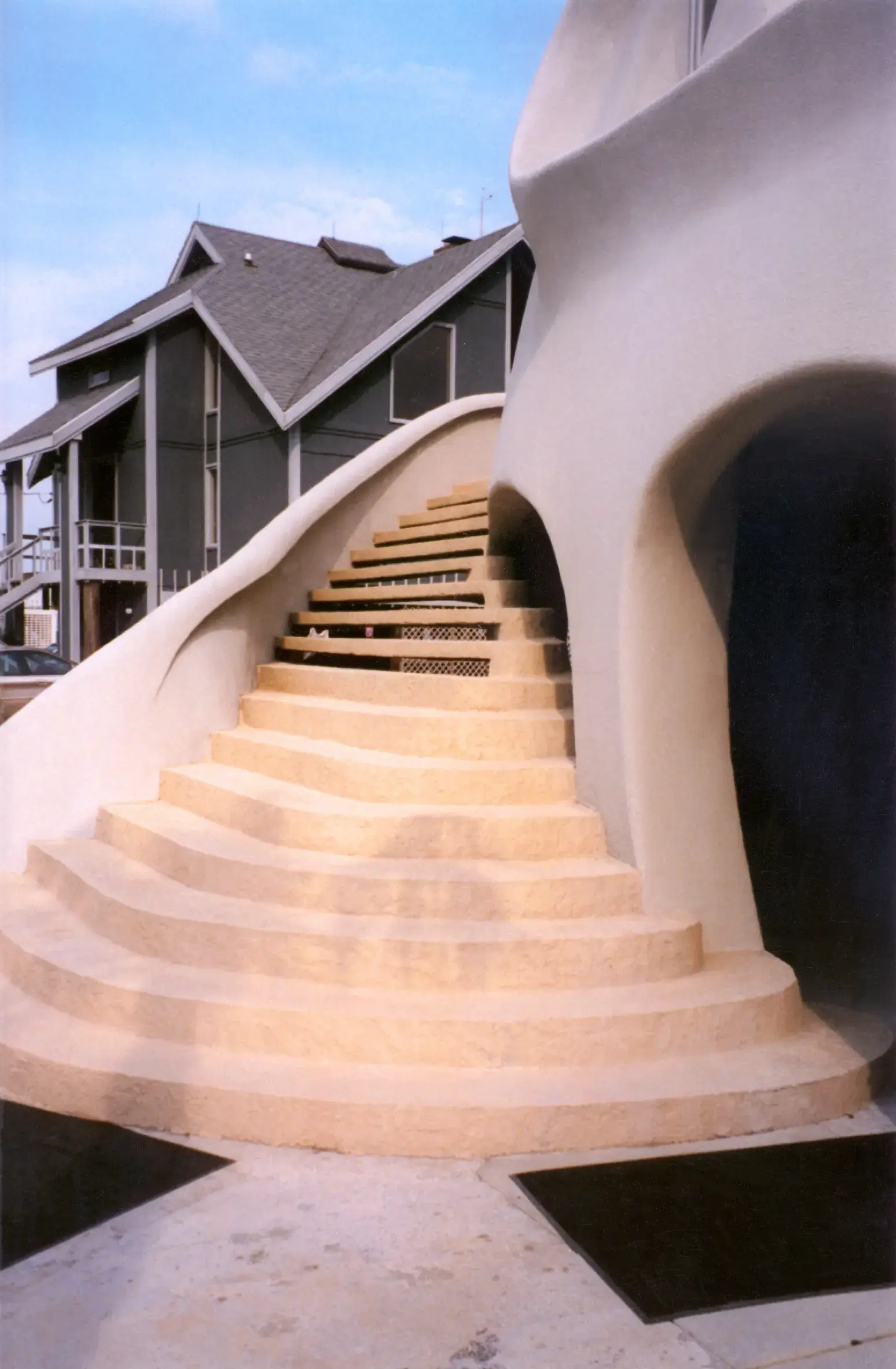Image: Main Entrance Staircase - Monolithic Dome Institute