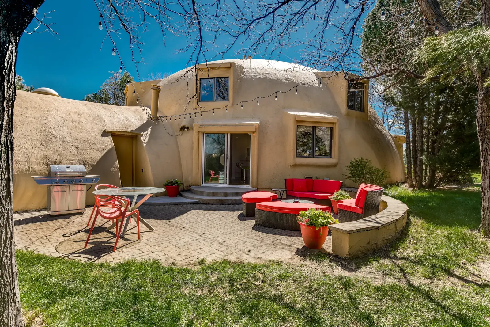 Image: Back patio - Monolithic Dome Institute