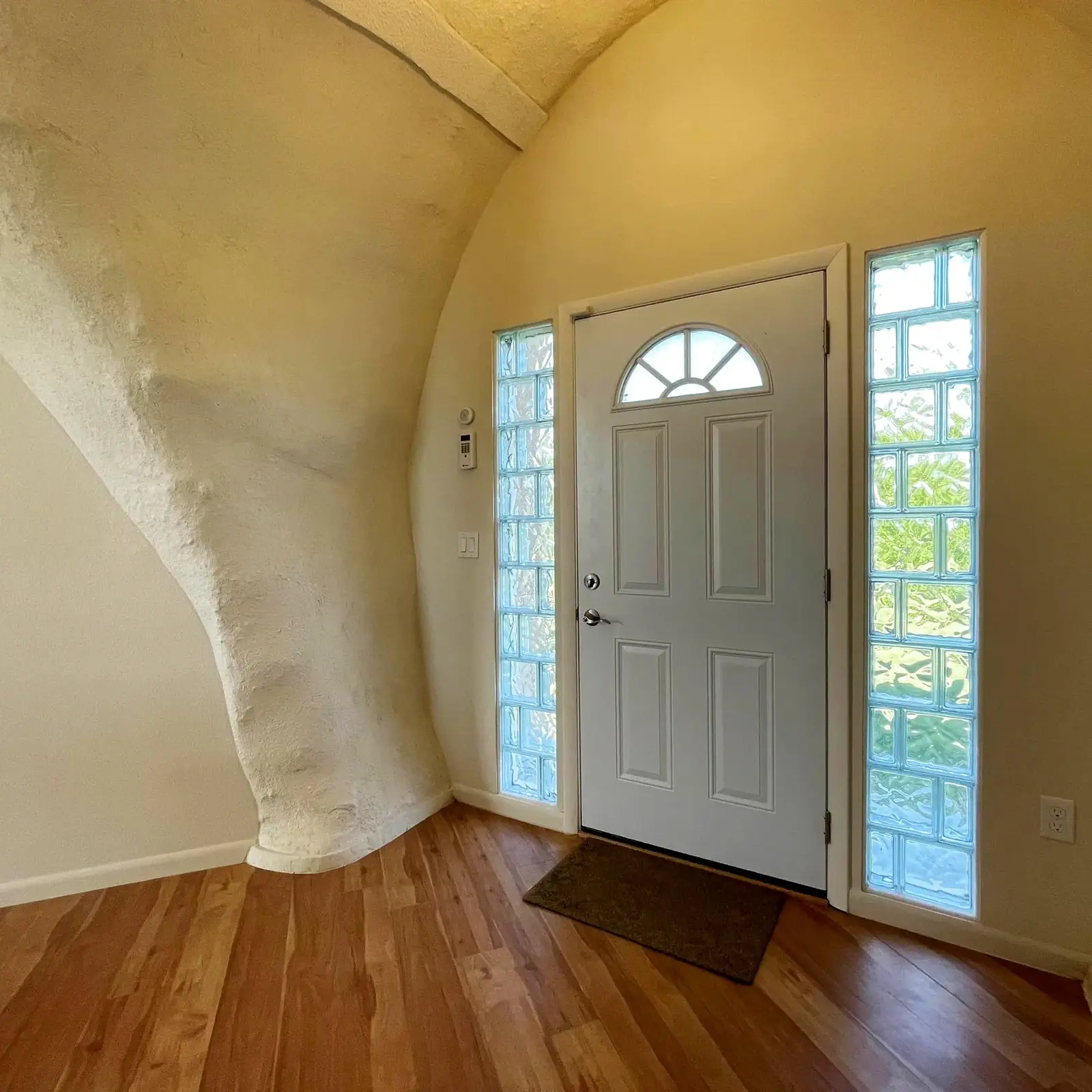 Image: The main entrance. - Monolithic Dome Institute