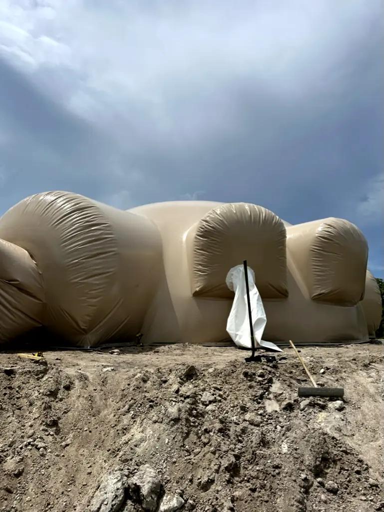 Image: Inflated Airform - Monolithic Dome Institute
