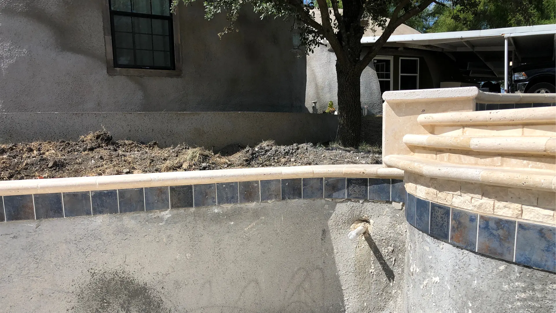 Image: Tile and Coping Installed - Monolithic Dome Institute