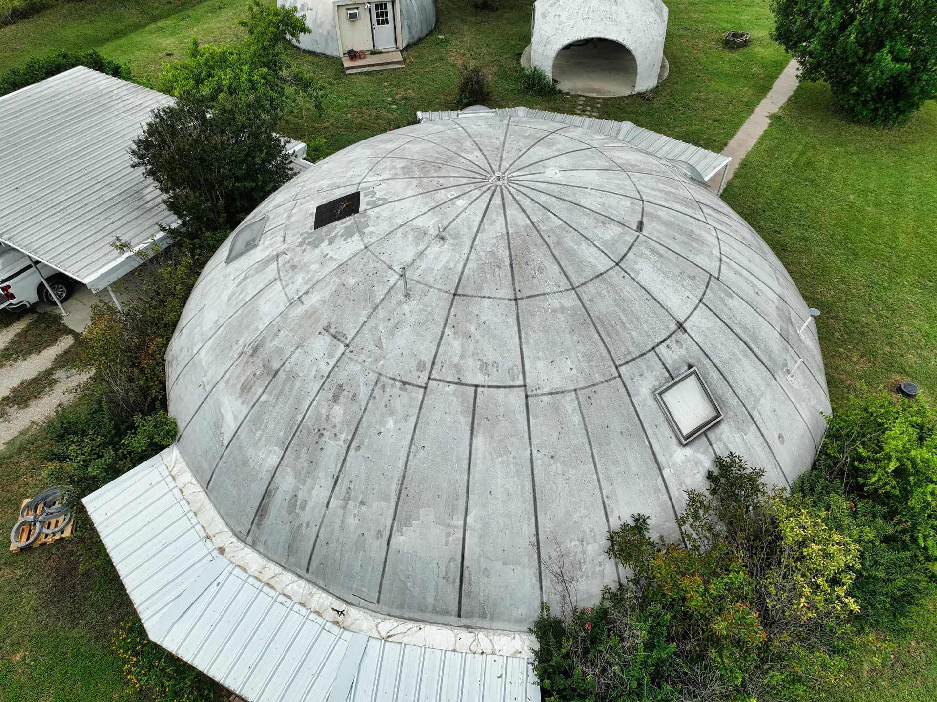 Image: Damaged Airform - Monolithic Dome Institute