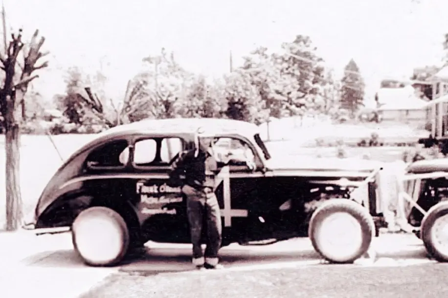 Image: Wilson with Dirt Track Stock Car - Monolithic Dome Institute