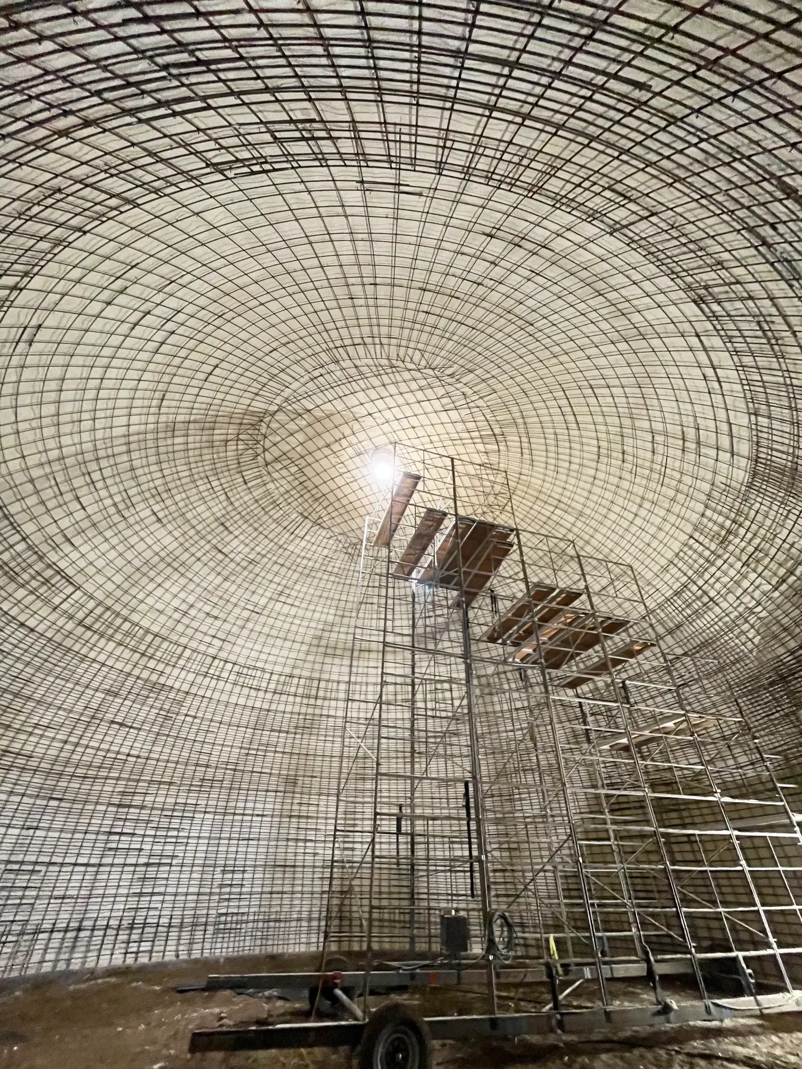 Image: Interior Rebar - Monolithic Dome Institute